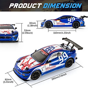 GrowFun Remote Control Car 2.4Ghz Maserati GT Electric Sport RC Drift Race Car 1:24 Scale Licensed RC Car Series High Speed Racing RC Truck Crawler Toys Model Vehicle for Age 8 9 10 11 12