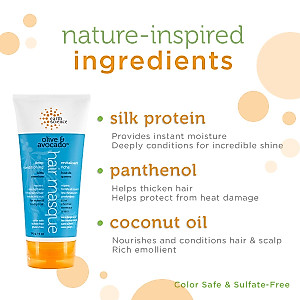 EARTH SCIENCE - Olive & Avocado Deep Conditioning Hair Masque: For Normal to Dry Hair (4 pk, 6 oz.)
