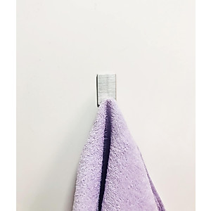 24 Pcs Heavy Duty Adhesive Hooks, Wall Adhesive Hooks, Stainless Steel Hooks for Home, Bathroom, Kitchen, Office, Living Room