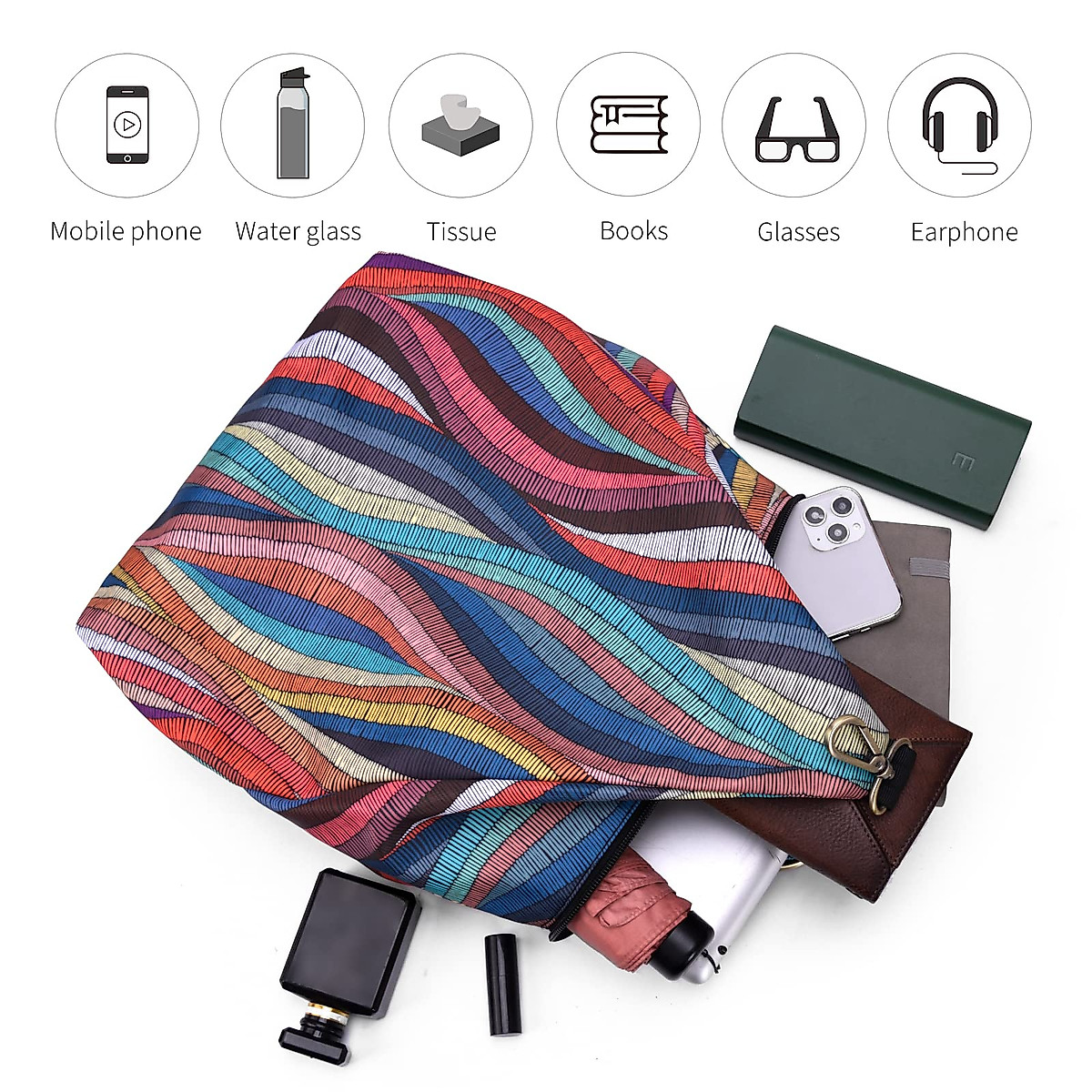 Black Butterfly Premium Backpack for Women, Bohemia Style Casual Daypack Backpack, Fashion, Light and Small (00-multicolor)