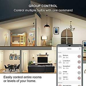 Sengled Smart Light Bulbs, WiFi Candelabra Led Light Bulbs, Smart Edison Vintage Light Bulb, E12 Smart Bulbs That Work with Alexa＆Google, Filament Bulb 40 Watt Equivalent, B11, No Hub Request