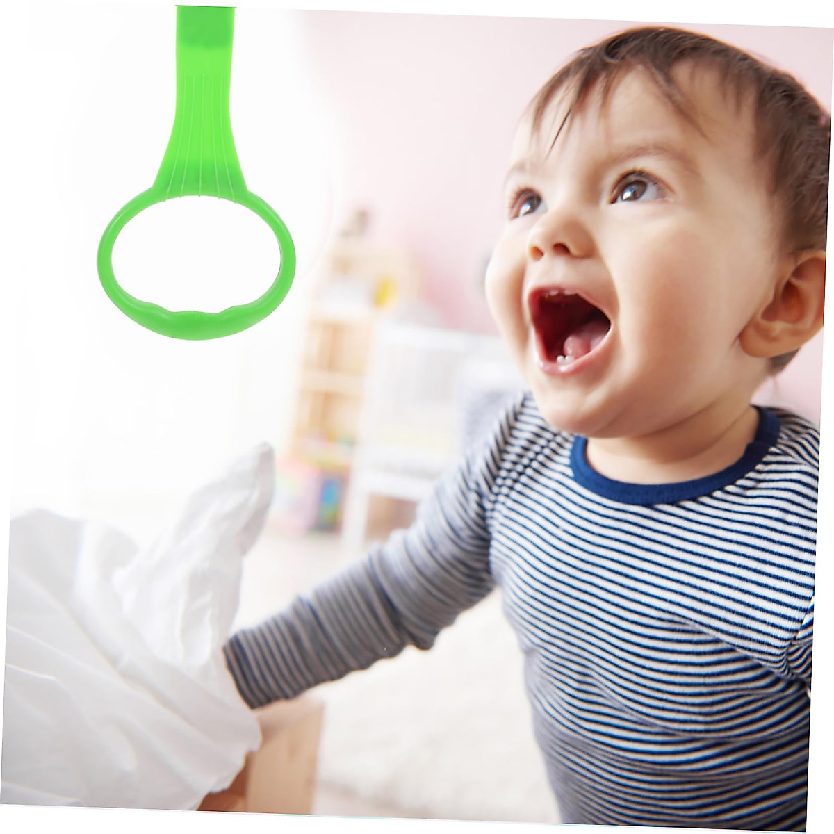 ibasenice 1 Pair Baby Items Baby playpen Baby Bed Cribs cot pp Baby Crib Hanging Rings Pull Rings for Baby Crib Rings for Infant Crib playpen Pull up Rings Baby Balance Exercise Ring Toddler