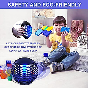 Bug Zapper for Outdoor, Waterproof Electric Mosquito Zapper, Portable Mosquito Killer with 5W UV lamp, Widely Used for Backyard, Patio, Garden, Camping, Night Fishing