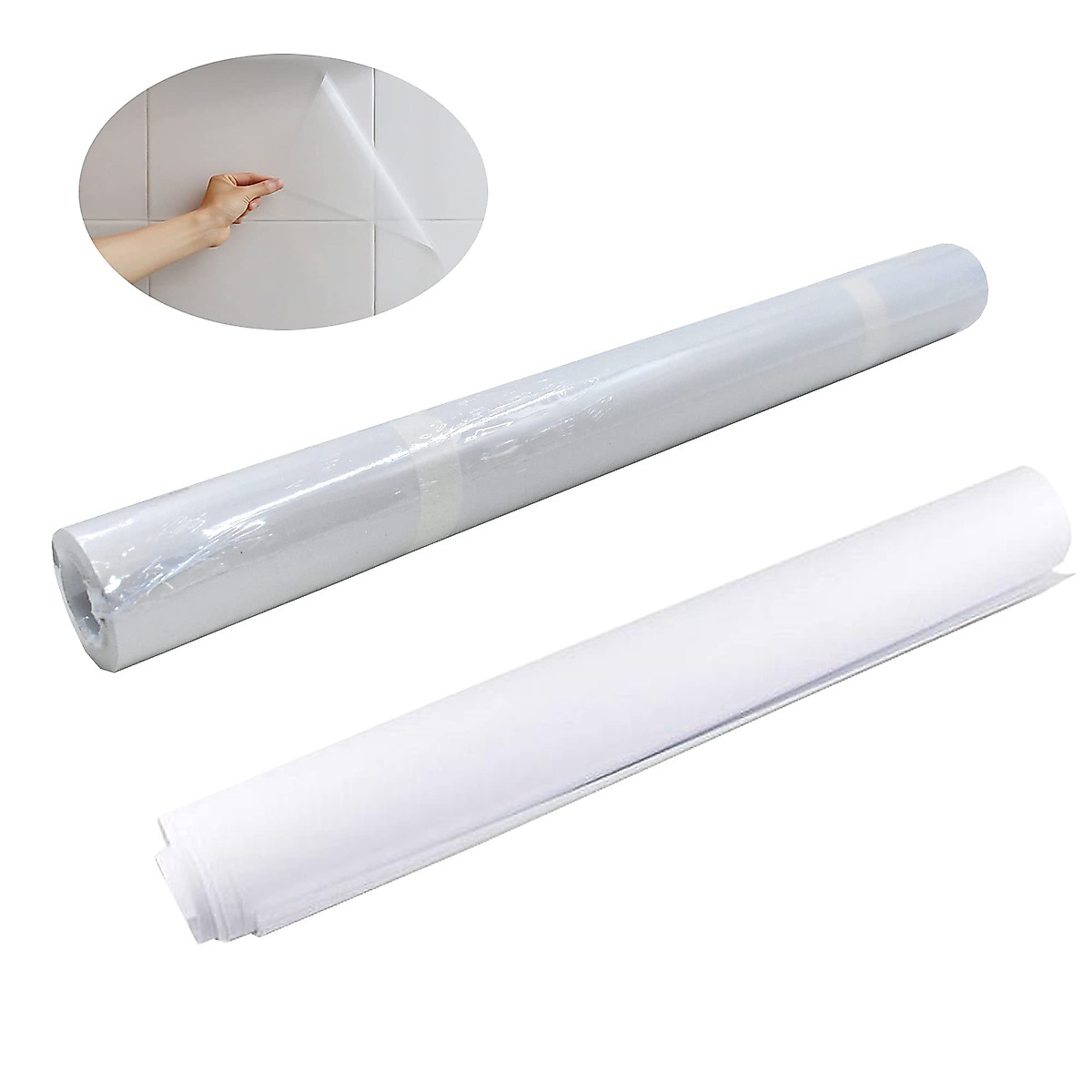 LiXiongBao 5M Transparent Kitchen Oil-Proof Stickers High Temperature Resistant Wallpaper Self-Adhesive Thickened Transparent Stickers Oil-Proof Wall Stickers 5 Meter