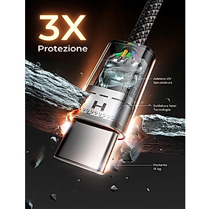 LISEN USB C Cable, 5-Pack [3.3/3.3/6.6/6.6/10FT] USBC to USBC Cable for iPhone 16 15 Pro Max Car Charger, 60W (3.1A) C to C Cable Fast Charging for Samsung S24/23, iPad, MacBook Air/Pro USBC Charger