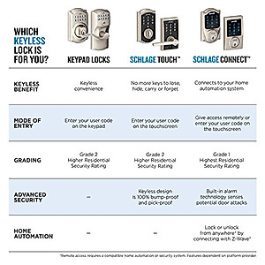 SCHLAGE Touch Camelot Lock with Accent Lever (Bright Brass) FE695 CAM 605 ACC