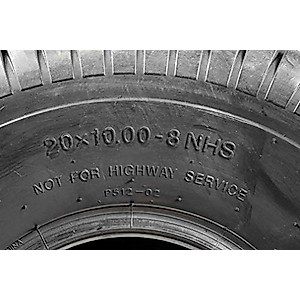 MASSFX 20x10-8 Lawn & Garden Tires 20x10 Tractor Mower 2 Pack 20x10x8