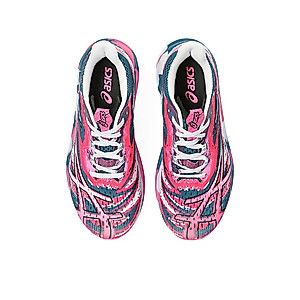 ASICS Women's NOOSA TRI 15 Running Shoes, 7.5, RESTFUL TEAL/HOT PINK