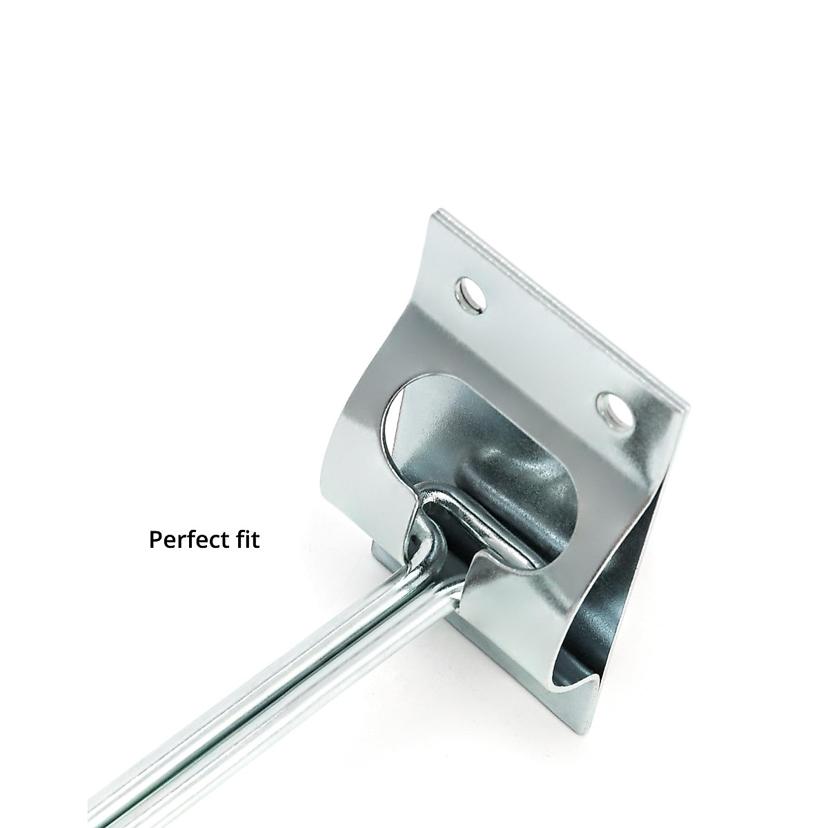 QWORK 4 Pcs 6" All Metal T-Style Door Holder Entry Door Catches for RV Trailer Camper Exterior Door Hold Hook Screws