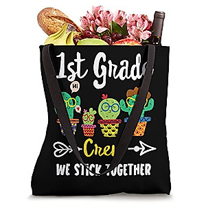 1st Grade Crew, Funny Cactus Team 1st Grade Teacher Squad Tote Bag