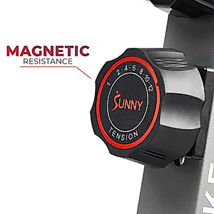 Sunny Health & Fitness Elite Interactive Series Exercise Upright Bike with Exclusive SunnyFit® App Enhanced Bluetooth Connectivity - SF-B220045 (Elite Smart)