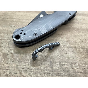 Metonboss Brushed Zirconium Gear BACKSPACER for Spyderco PARA 3