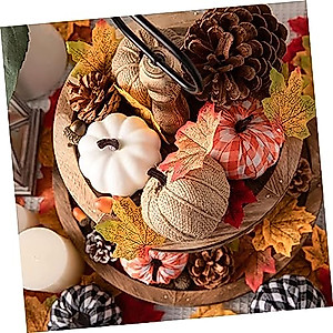 IMIKEYA 60 Pcs Thanksgiving Pumpkin Foam Pumpkins Fall Decorations Halloween Pumpkins Simulated Pumpkin Decor Scene Layout Pumpkin Decor Artificial Pumpkin Ornament Statue Rope