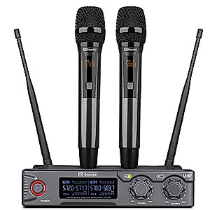 Guarda wireless Handheld Microphone System,Cordless Mic Sets, for Home Karaoke, Meeting, Party, Church, DJ, Wedding, 200ft Coverage (US-81)