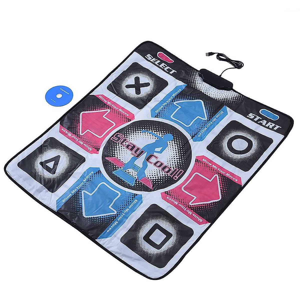 Game Dance Machine, Electronic Dance Mats Dancing Pad Yoga Mat Musical Dancing Carpet, PVC Wear USB Dance Step Mat Dancer Blanket, High Sensitivity Gaming