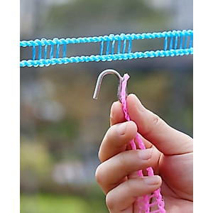 Cafurty 3 PCS Clothesline Clothes Drying Rope Portable Travel Clothesline Adjustable for Indoor Outdoor Laundry Clothesline, Windproof Clothes Line - 5M