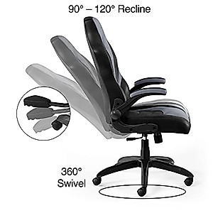 STAPLES 2829477 Gaming Chair Black and Grey