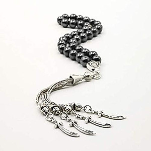 ALBASHAN Tasbih Natural Hematite muslim prayer bead misbaha Islamic Eid Adha Gift