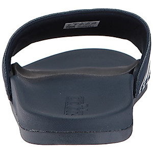 adidas Women's Adilette Comfort Slides Sandal, Collegiate Navy/White/Collegiate Navy, 8