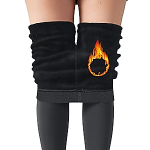 Women's Sherpa Lined Sweatpants Soft and Comfortable Pants Compression Hiking Pants(A-Grey,One Size)