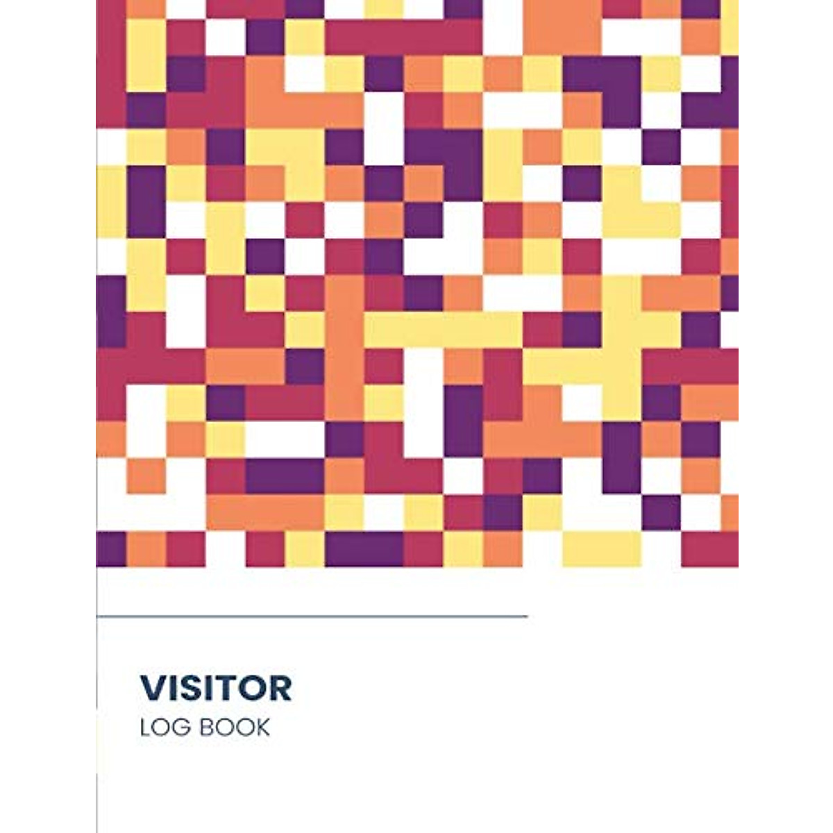 Visitor Log Book: Modern Design Contact Tracing Register Book. Sign In/Out for Hotels Business House B&B, School, Reception Desk, Meetings, Security
