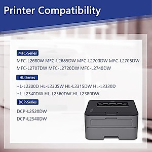 TN660 Toner Cartridge Replacement for Brother TN 660 TN-660 High Yield to use with HL-L2380DW HL-L2320D HL-L2340DW DCP-L2540DW MFC-L2700DW MFC-L2720DW Printer (Black, 4 Pack)