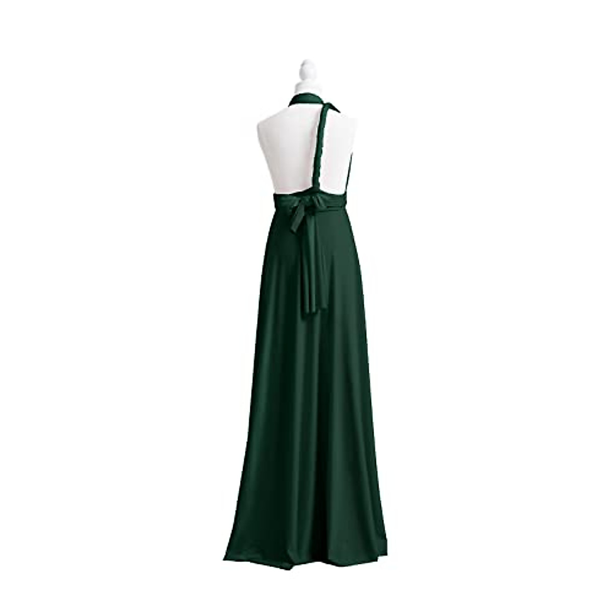Infinity Dress with Bandeau, Convertible and Bridesmaid Dress, Evening and Transformer Maxi Dress (One Size, Dark Green)
