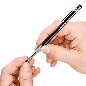 STAEDTLER 780 C BKP6 Mars Technico Leadholder Clutch Pencil with Built-In Sharpener - HB, 2mm Line Width (Pack of 1 + FREE Eraser)