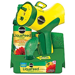 Miracle-Gro LiquaFeed All Purpose Plant Food Advance Starter Kit and Refills Bundle: One Feeder and Five Bottles