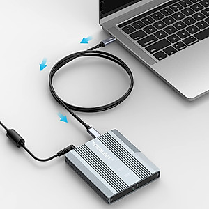 TREBLEET 8.2ft (2.5m) 40Gbps USB4 Cable Compatible with Thunderbolt 3, Thunderbolt 4,100W,5K@60Hz, Compatible with Thunderbolt 3 (USB C) Hub, Adapter, eGpu, 20V/5A