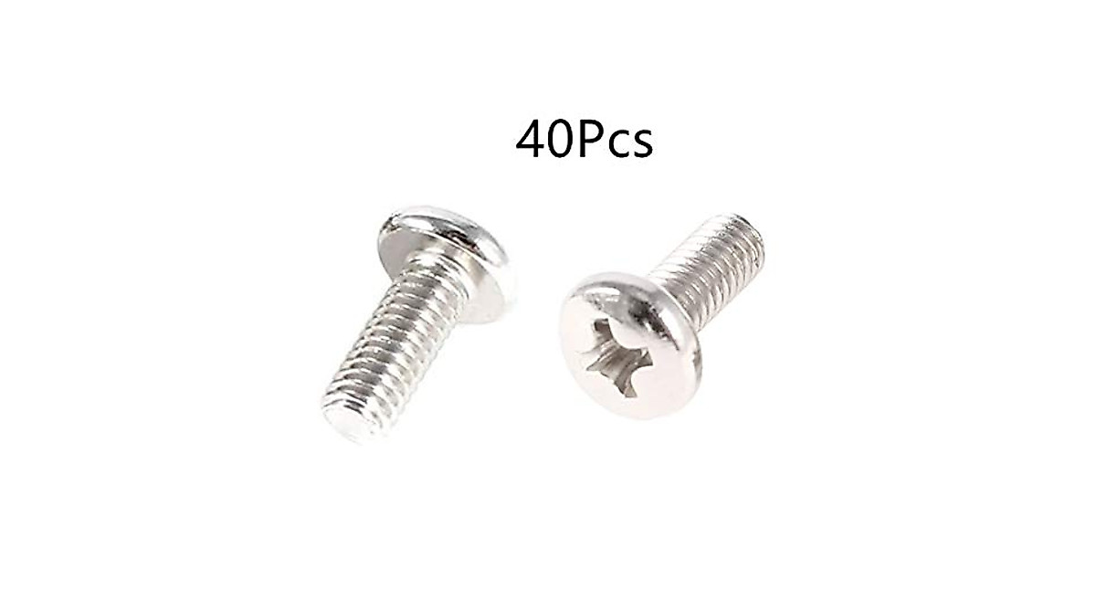 QMseller 40 M4x10mm VESA TV Monitor Mounting Screws