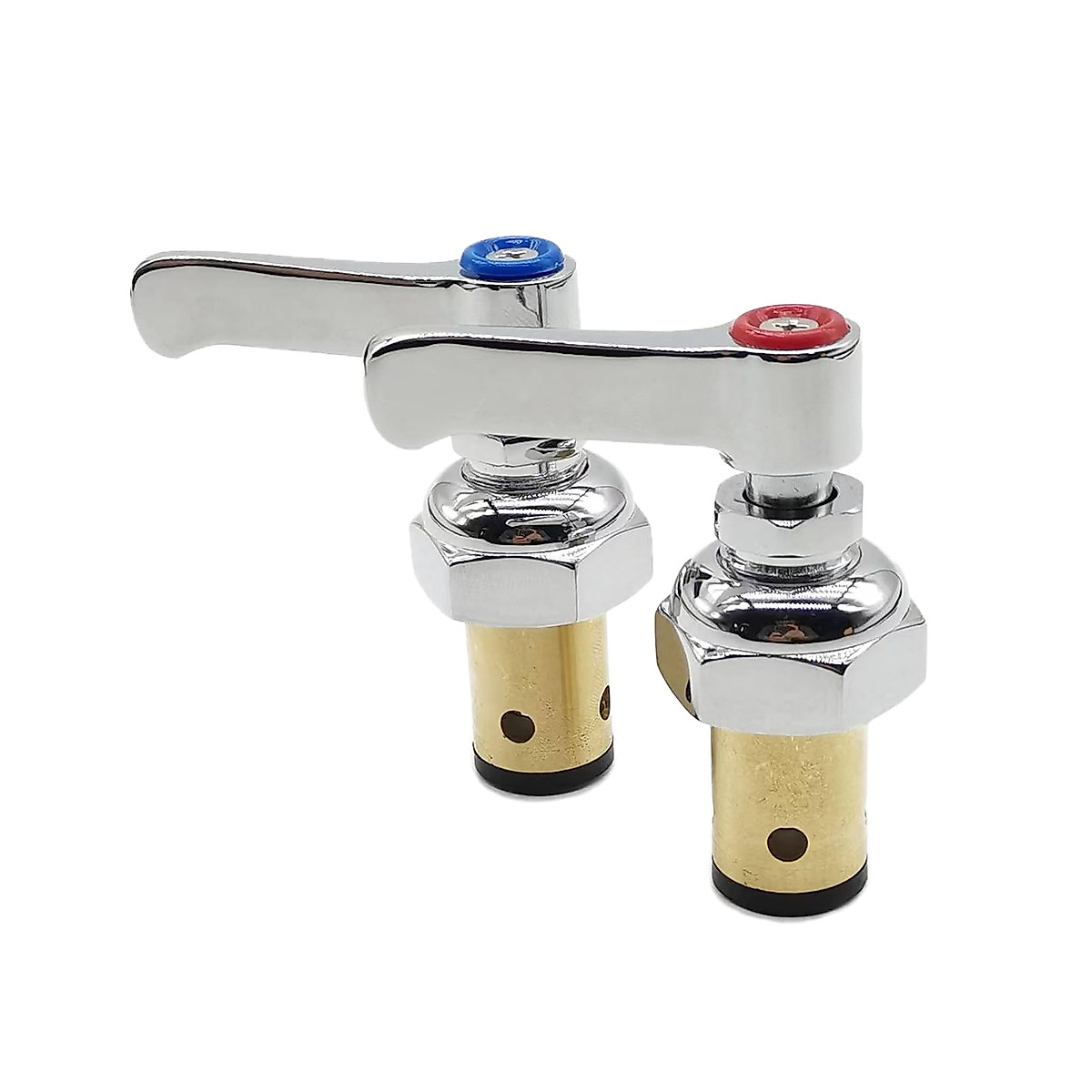 Meyffon Handle Stem Assembly Hot & Cold Compatible with T&S Brass Faucets Replace 002714-40 002713-40 Spindle Assembly for Eterna Valve Replacement