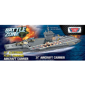Motor Max Electronic Aircraft Carrier W/4 Aircraft & Sound