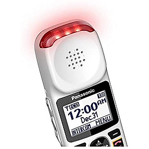 Panasonic KX-TGM420W + (3)KX-TGMA44W Amplified Cordless Phone with Digital Answering Machine Expandable upto 6 Handsets and Voice Volume Booster 40 dB