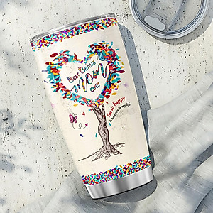 JENOIS Mom Gifts, Tumblers Mothers Mother Women Coffee Ever Handle Mama Day Cups Insulated Funny For, Tumbler 20 Oz With Lid And Straw, Best Bonus Mom