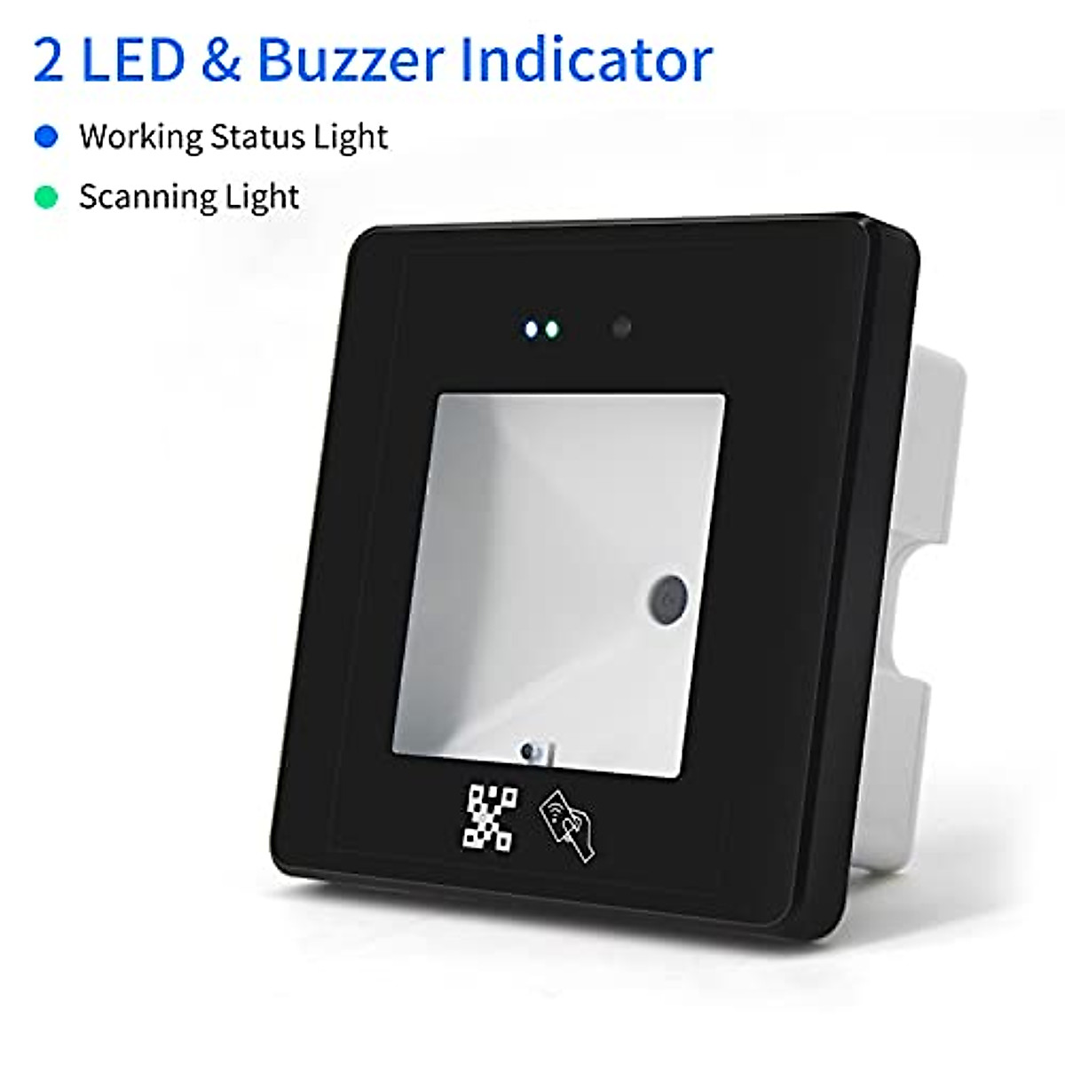 HXBER Barcode Scanner, Embedded Barcode Scanner Wired Scanning Module RFID Card Reader High Speed Barcode USB Connect for 1D 2D QR Code for Supermarket Warehouse Retail Store Mobile Payment Access
