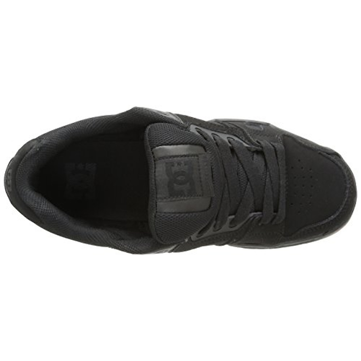 DC Men's Stag Low Top Skate Shoe, Black/Gum, 11 D US