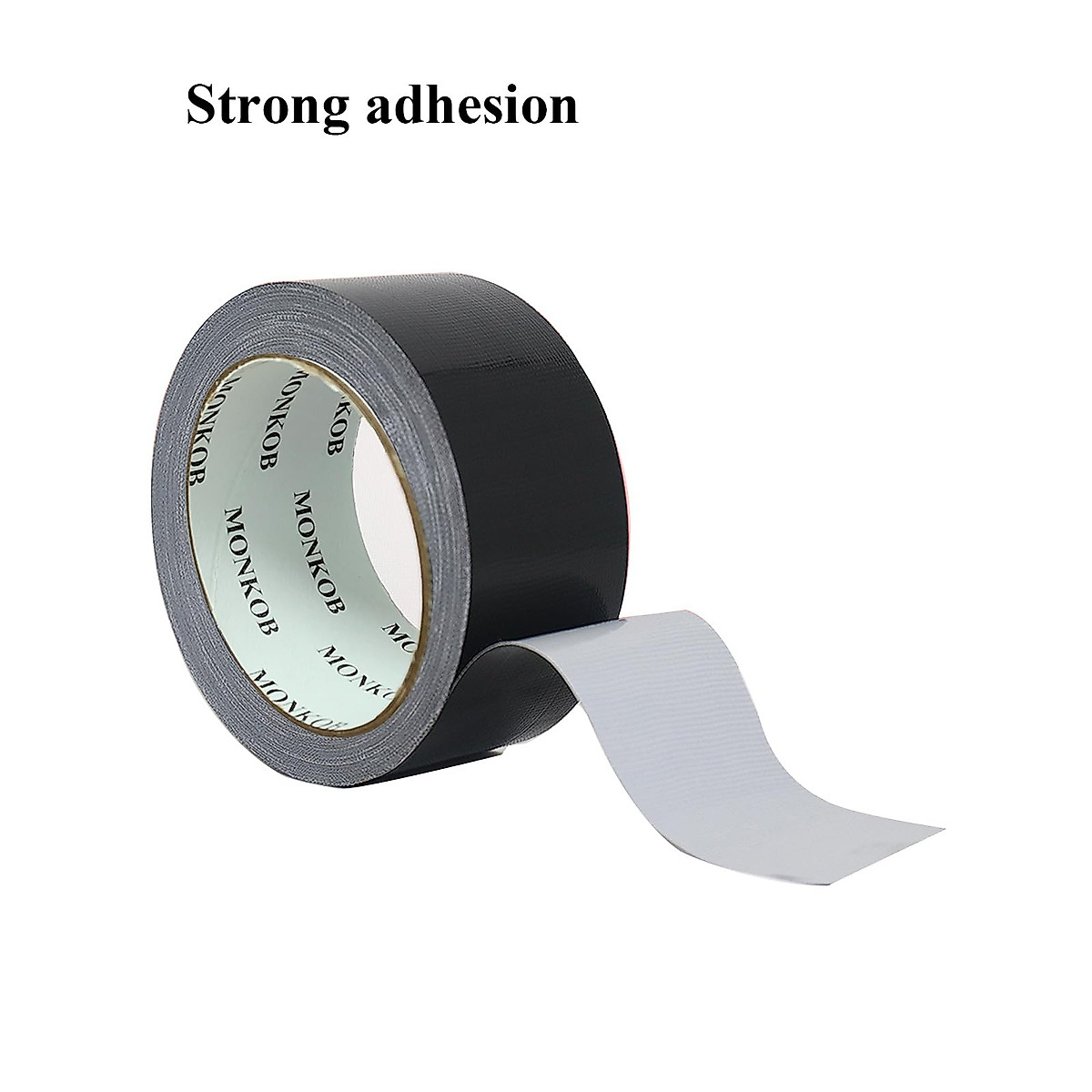 MONKOB Black Duct Tape 2 inches x 30 Yards 2 Pack No Residue, Strong, Flexible, Waterproof, Black Heavy Duty Duct Tape Variety Pack