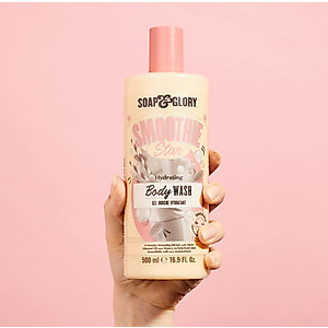 Soap & Glory Smoothie Star Moisturizing Shower Gel - Hydrating & Revitalizing Honey Milk Body Wash - Almond Scented Gentle Body Wash & Shower Soap (500ml)