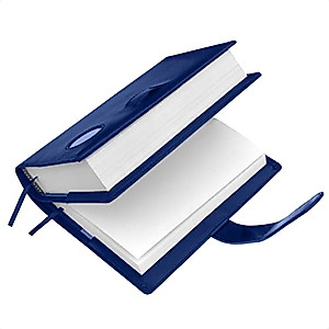 Genuine Leather Double AA Big Book Cover & 12 Steps & 12 Traditions | Medallion Holder | by Galileo | Perfect Gift | Alcoholics Anonymous (Genuine Leather, Navy Blue)