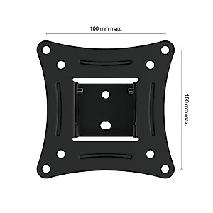 Swift Mount SWIFT100-AP Low Profile TV Wall Mount for Most TVs up to 32-inch, Black