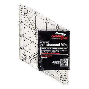 Creative Grids 60 Degree Mini Diamond Ruler - CGR60DIAMINI