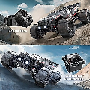 HYPER GO H14BM 1/14 Brushless RC Cars for Adults Fast 50 mph, RC Trucks 4wd Offroad Waterproof, Electric Powered High Speed RC Car, Scary Fast Extreme RC Truggy with 3S Battery for Snow Sand