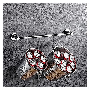 Towel BAR Rack Towel Rack Large Size Single Towel Storage Rack Towel Bars,Wall Mounted Towel Rod,Stainless Steel Polished Finish,for Bathroom Hardware,Kitchen and Toilet Bathroom Hardware/100Cm (Size