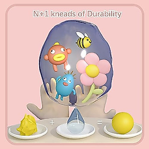 Dough Toys for Kids,GUFUL 43 Pcs Color Dough Piggy Noodle Machine and Ice Cream Maker Kitchen Creations Playset with 24 Cans Dough Birthday for 2-8 Year Old Girls Boys Kids Toddlers