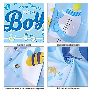 DPKOW It's a Boy Banner for Boy Baby Shower Decoration, Baby Shower Indoor House Decoration, Baby Shower Backdrop Decoration Wall Room Baby Shower