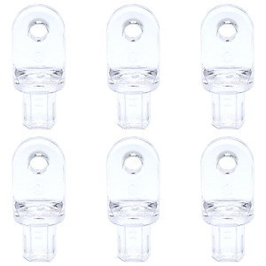 LifCratms 6Pcs Hardware Tilt Wand Tip, Transparent Repair Interior Window Blind Tilt Wand Tip for Broken Horizontal Blind Tilt Wand Vertical Blinds Replacement Parts