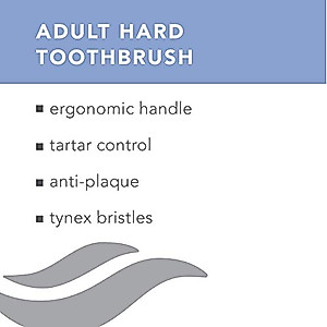 DENTISSIMO SWISS BIODENT Premium Oral Care Hard Bristle Toothbrush with Ergonomic Handle, Anthracite, Pack of 1
