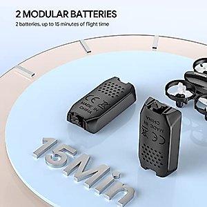 Tomzon A23W Drone with Camera 1080P, Mini LED Kids Drone with Throw to Go, High Speed Rotation and 3D Flip, Drone for Kids Adults with Circle Fly, Gravity Sensor, 3 Speeds, 2 Batteries