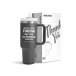 DLOCCOLD Farewell Gifts for Coworkers, Going Away Leaving Gift For Coworker, Good Luck Finding Better Coworkers Than Us Gifts For Colleagues, Boss, Friends, Men, Women, 40oz Tumbler, Dark Grey